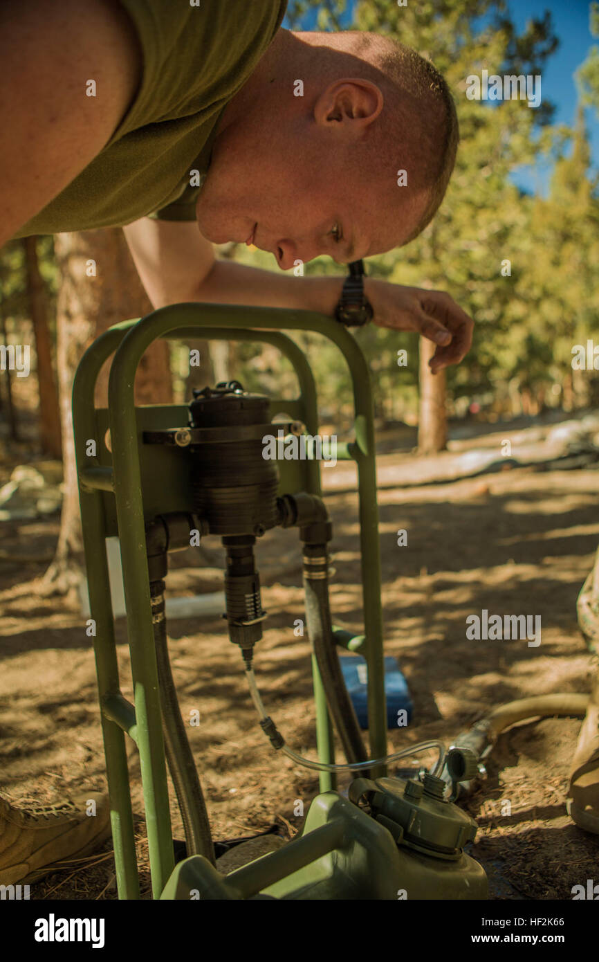 U.S. Marine Corps Lance Cpl. Matthew R. Davidson, a water support ...