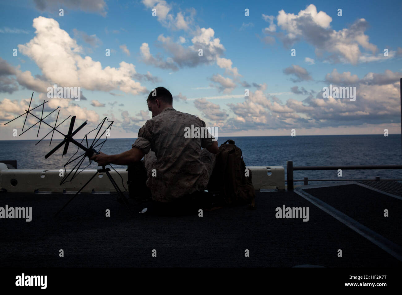 Lance Cpl. Sawyer Marchand, a radio operator with the 24th Marine ...