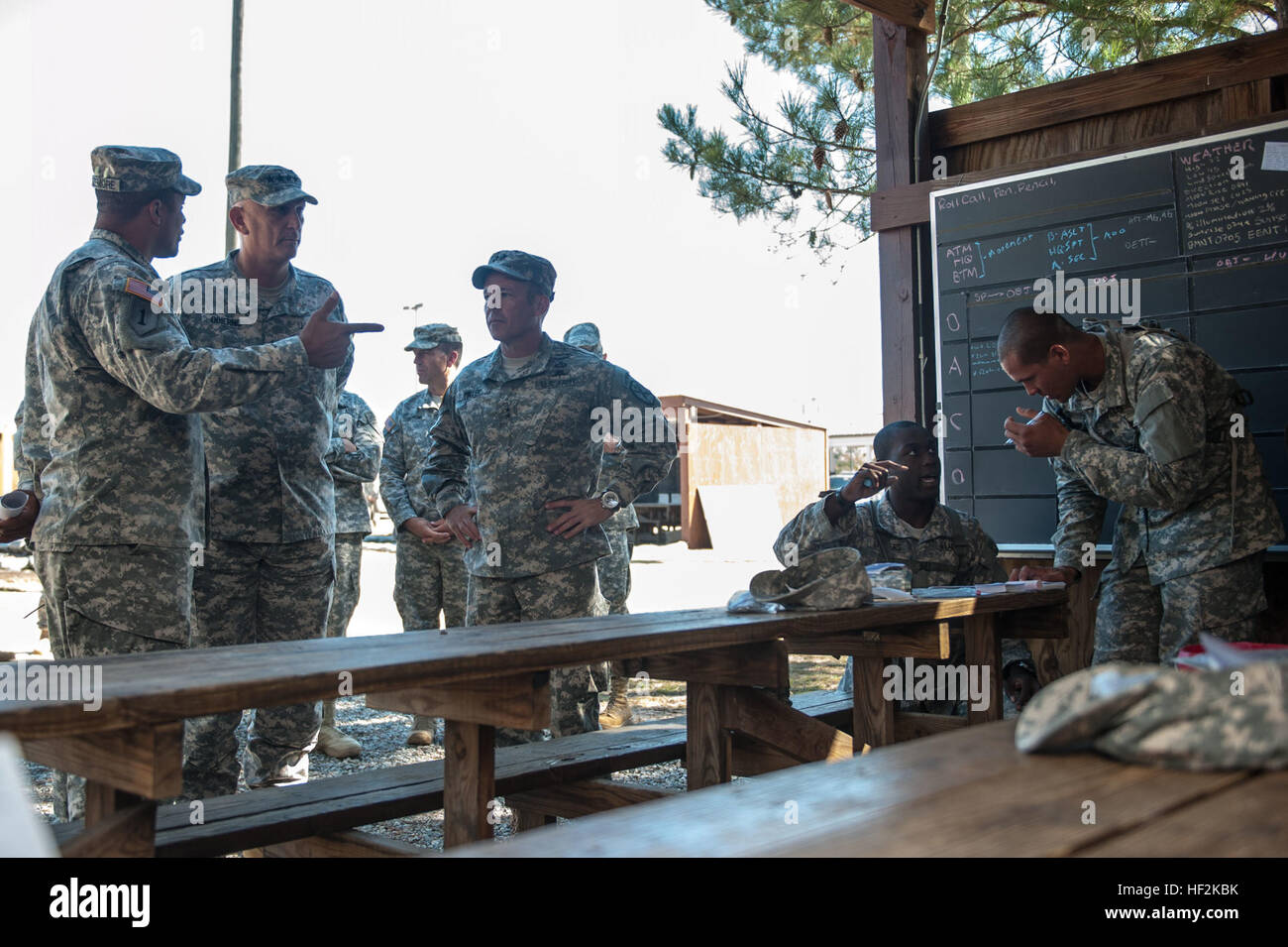 U.S. Army Chief of Staff Gen. Ray Odierno is briefed about the Army ...