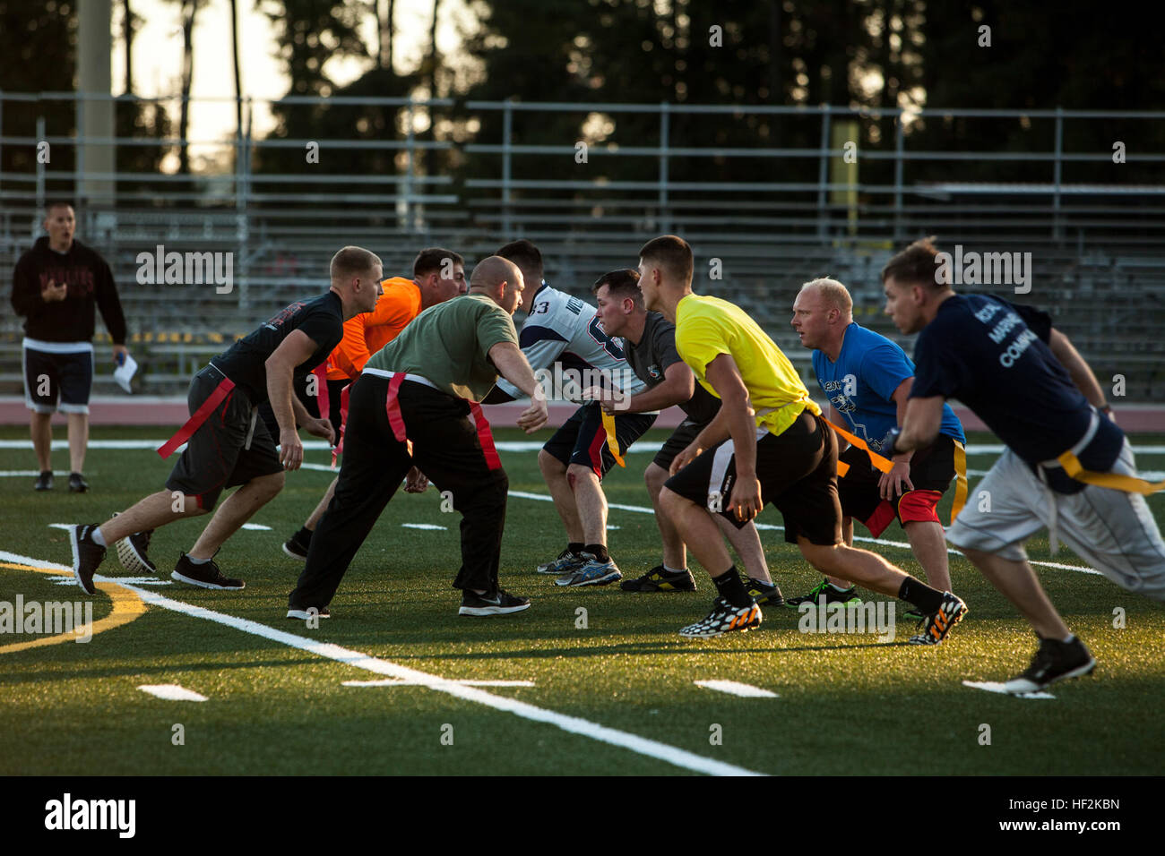 Marines and sailors with Headquarters Battalion, 2nd Marine Regiment ...