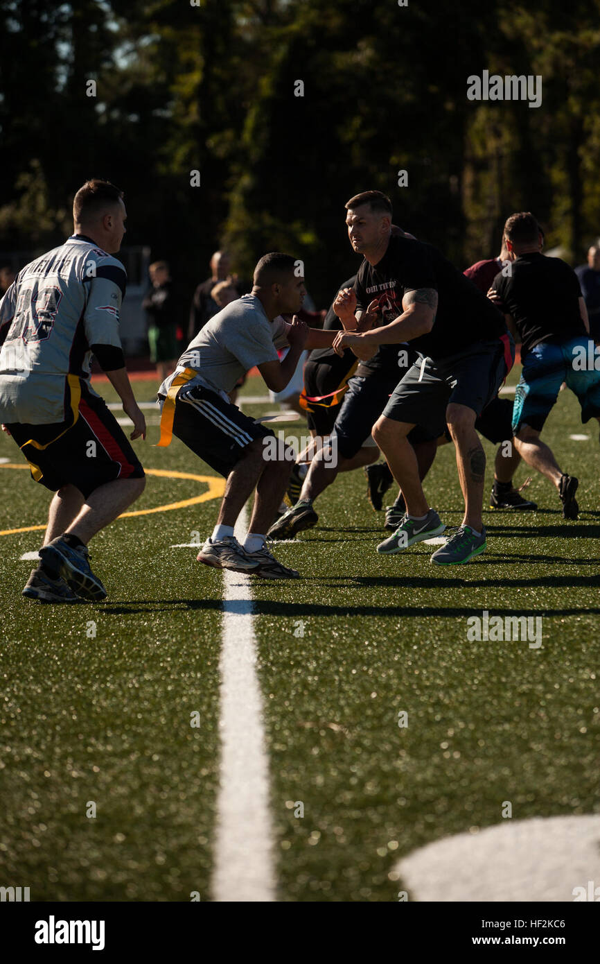 Marines and sailors with Headquarters Battalion, 2nd Marine Regiment ...