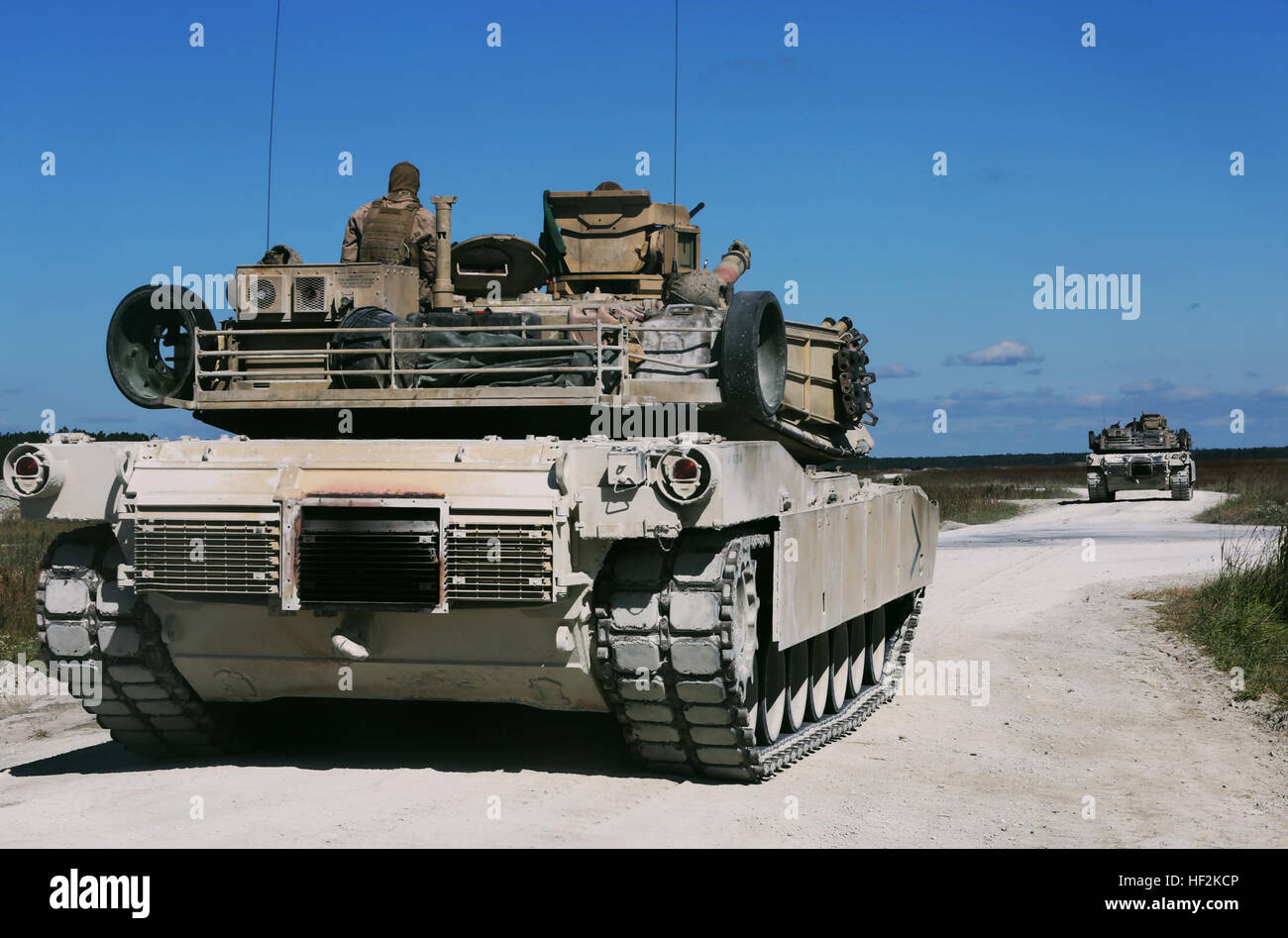 Marines with Bravo Company, 2nd Tank Battalion, 2nd Marine Division, II ...