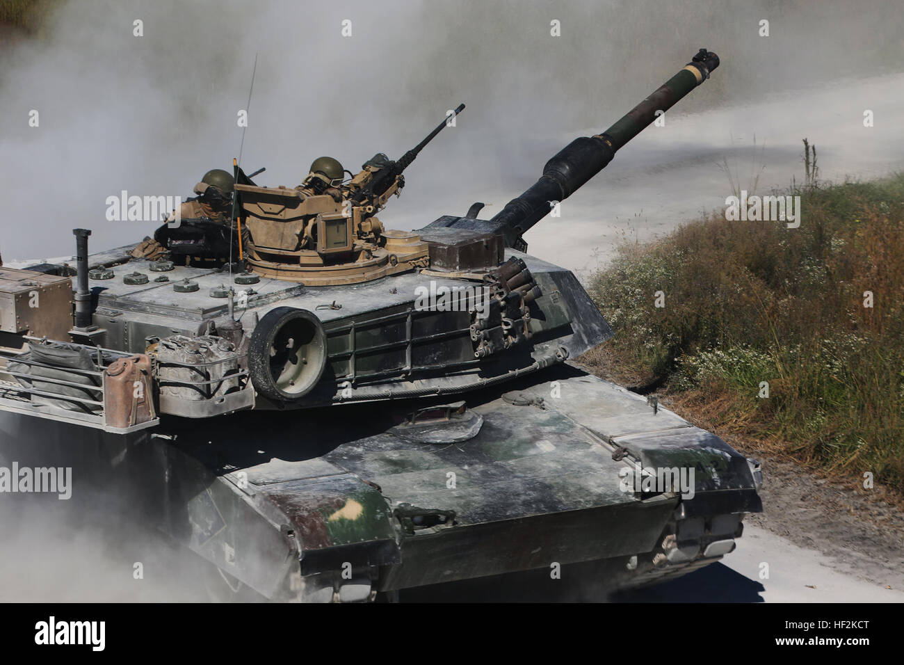 Marines with Bravo Company, 2nd Tank Battalion, 2nd Marine Division, II ...