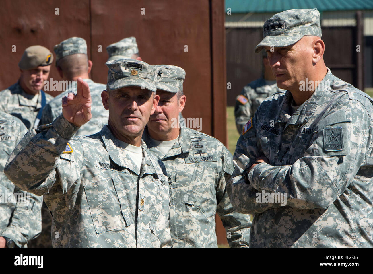 U.S. Army Chief of Staff Gen. Ray Odierno is briefed about the Army ...