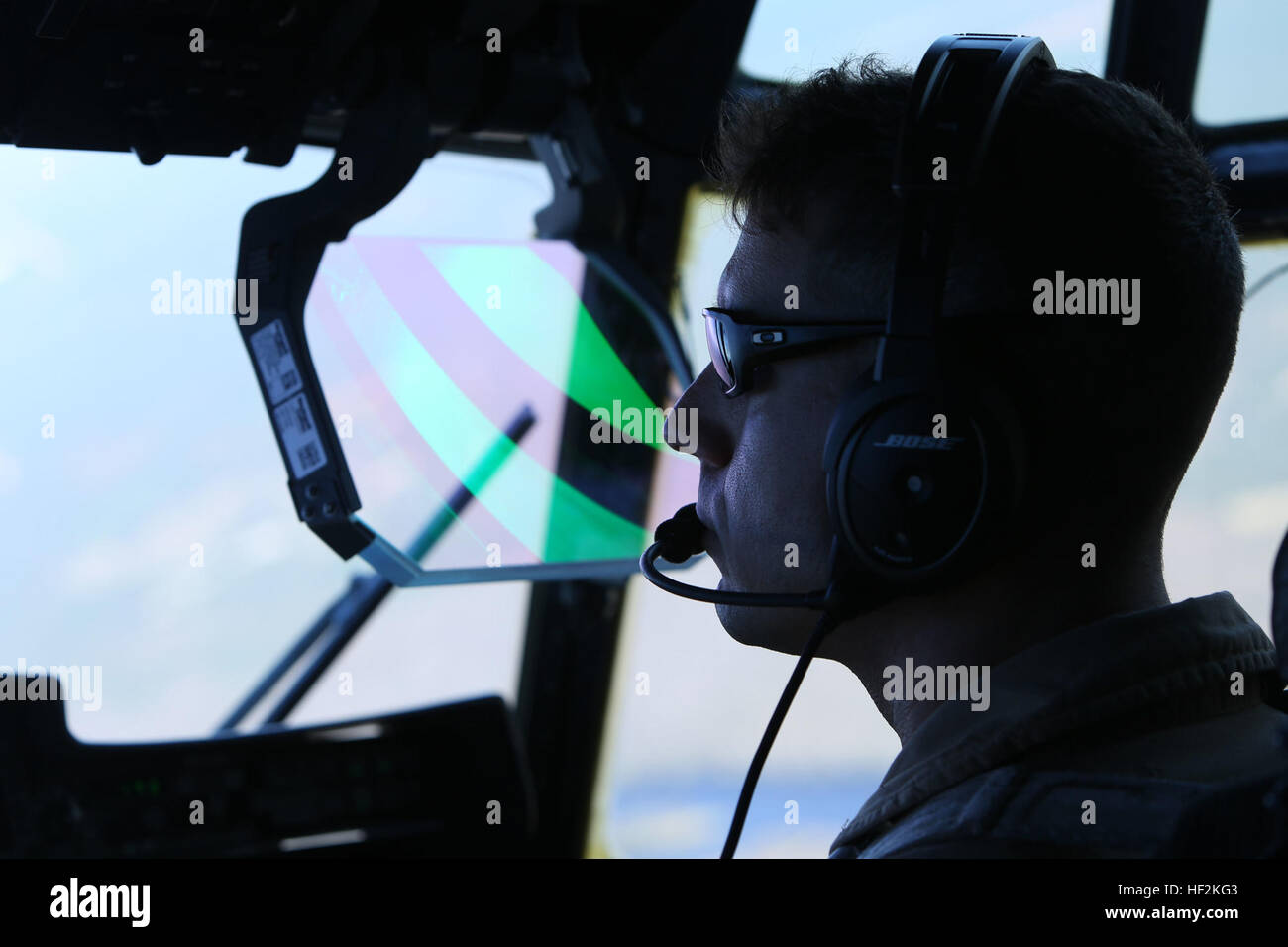 Capt. Mike A. Jordan pilots a KC-130J Super Hercules during tactical ...