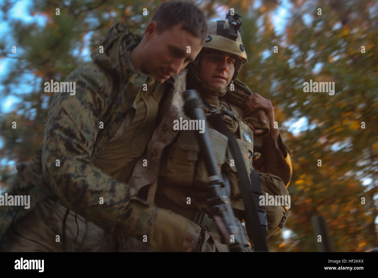 Lance Cpl. Marshall Little, fire direction control man with ...