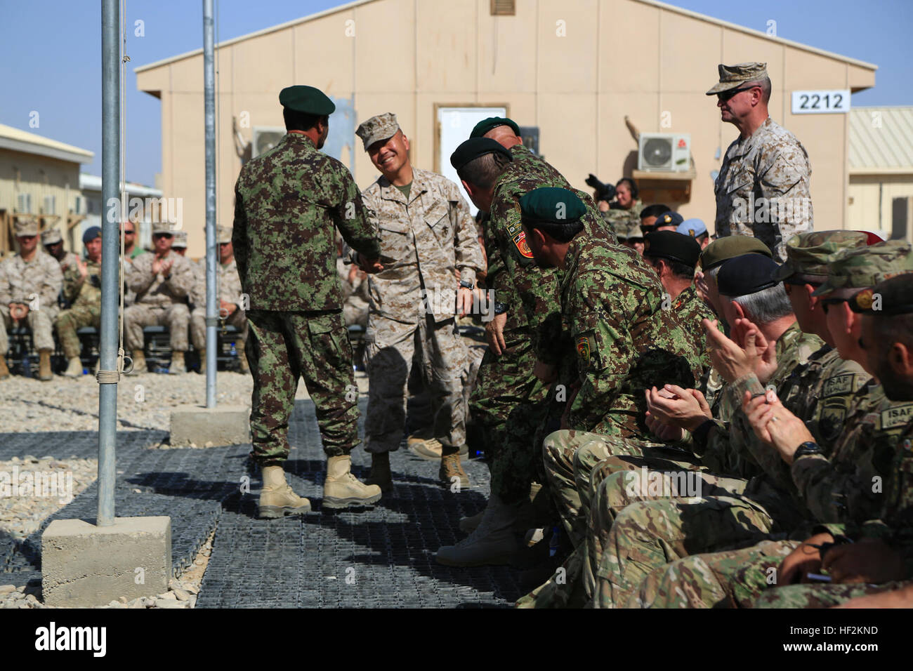 U.S. Marine Brig. Gen. Daniel D. Yoo (center right), RC(SW) commander ...