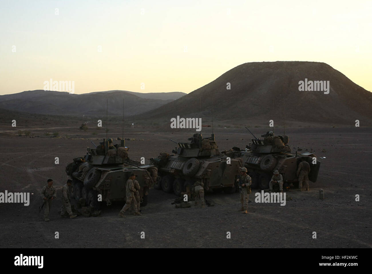 U.S. Marines with the 1st Light Armored Reconnaissance Battalion ...