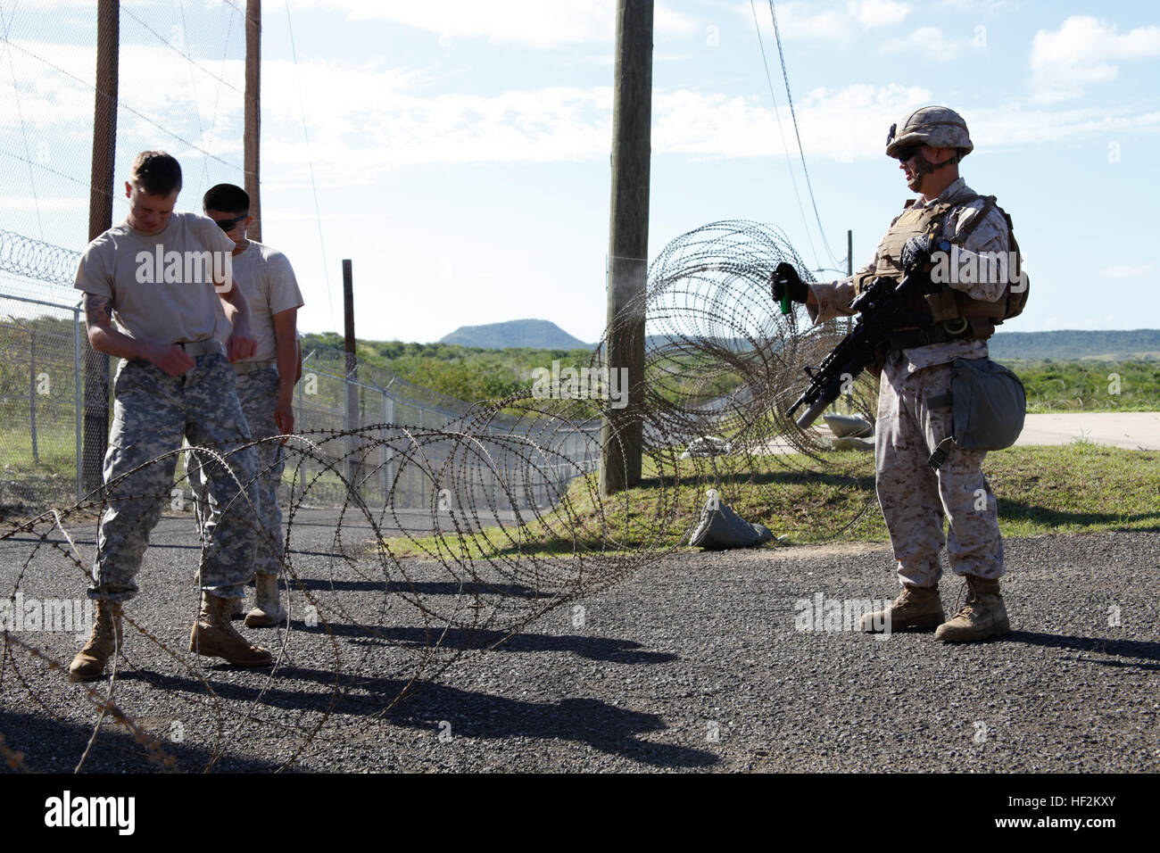 Marine corps security force company guantanamo bay hi-res stock ...
