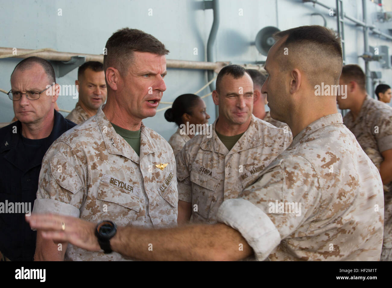 Major Gen. William D. Beydler, the commanding general of II Marine ...