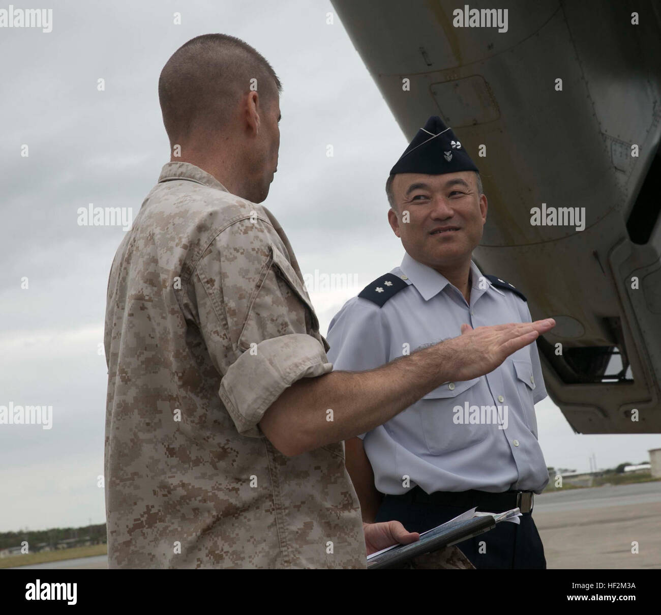 U.S. Marine Corps Maj. Eric J. Mattson, left, from Plantsville ...