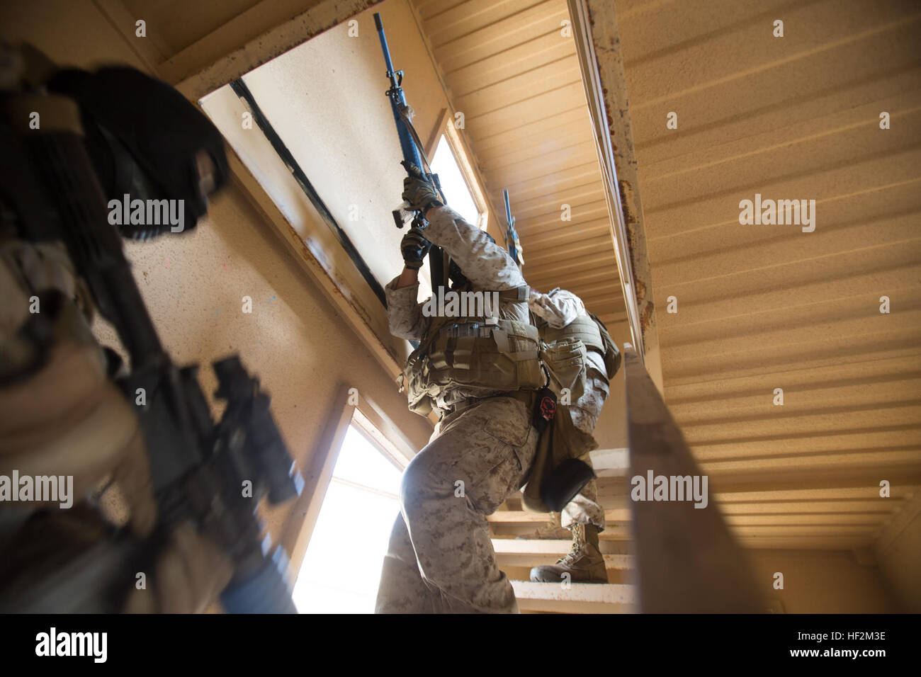 Marines with 2nd Combat Engineer Battalion, 2nd Marine Division, clear ...