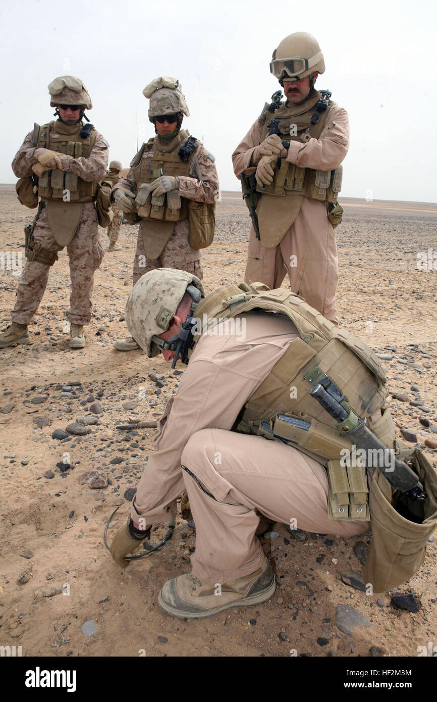 Sgt. Kelvin L. McDonald explains the components of an initiator during ...