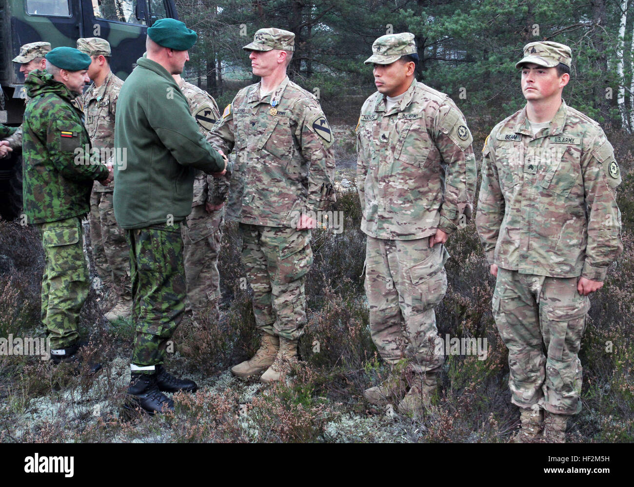 Maj. Gen. Almantas Leika, Lithuanian Land Forces commander, and Command ...