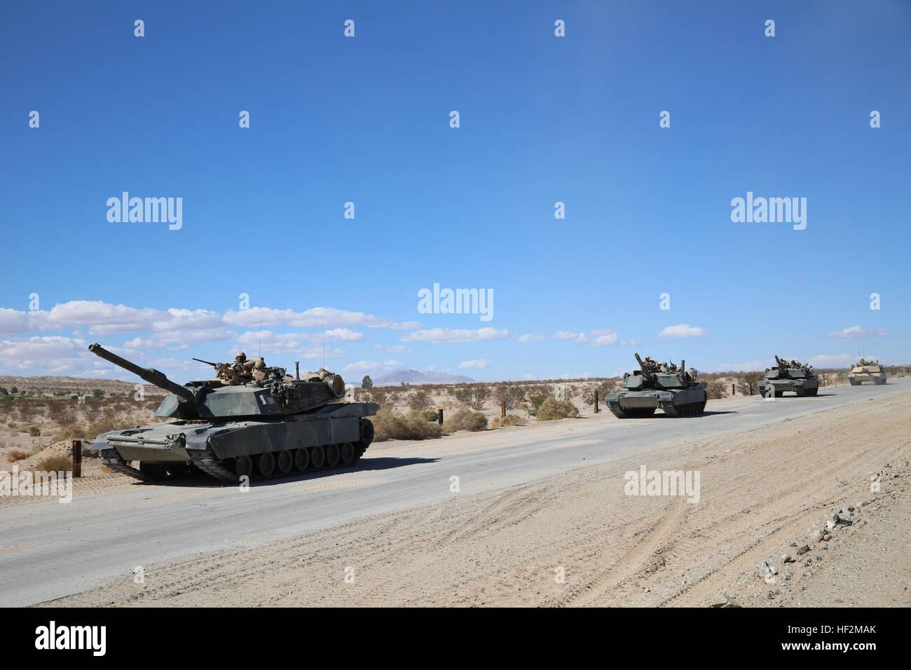 Marines with Company A, 1st Tank Battalion, 1st Marine Division ...