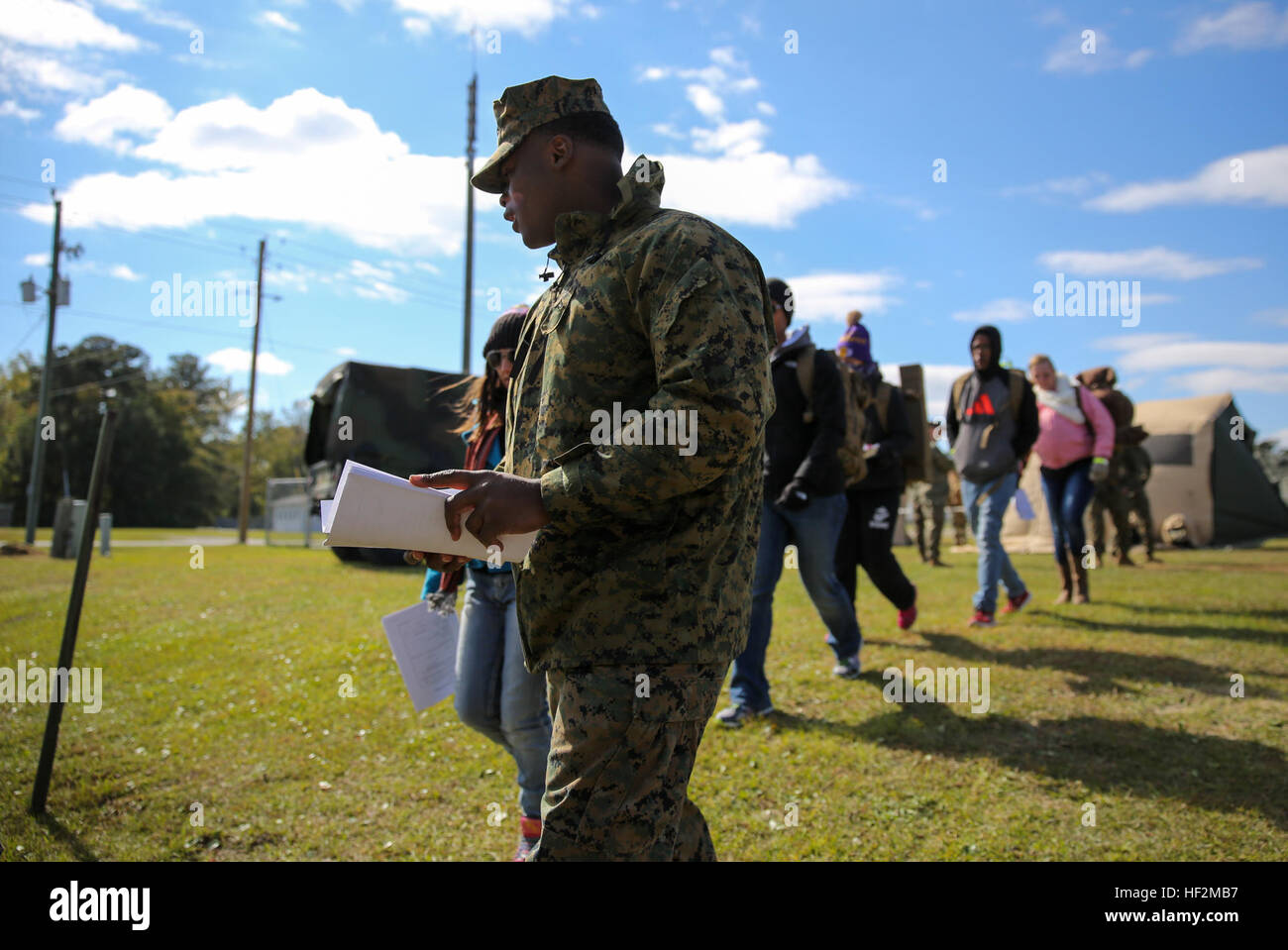 Corporal Lawrence Moore, an embarkation clerk with Marine Wing Support ...