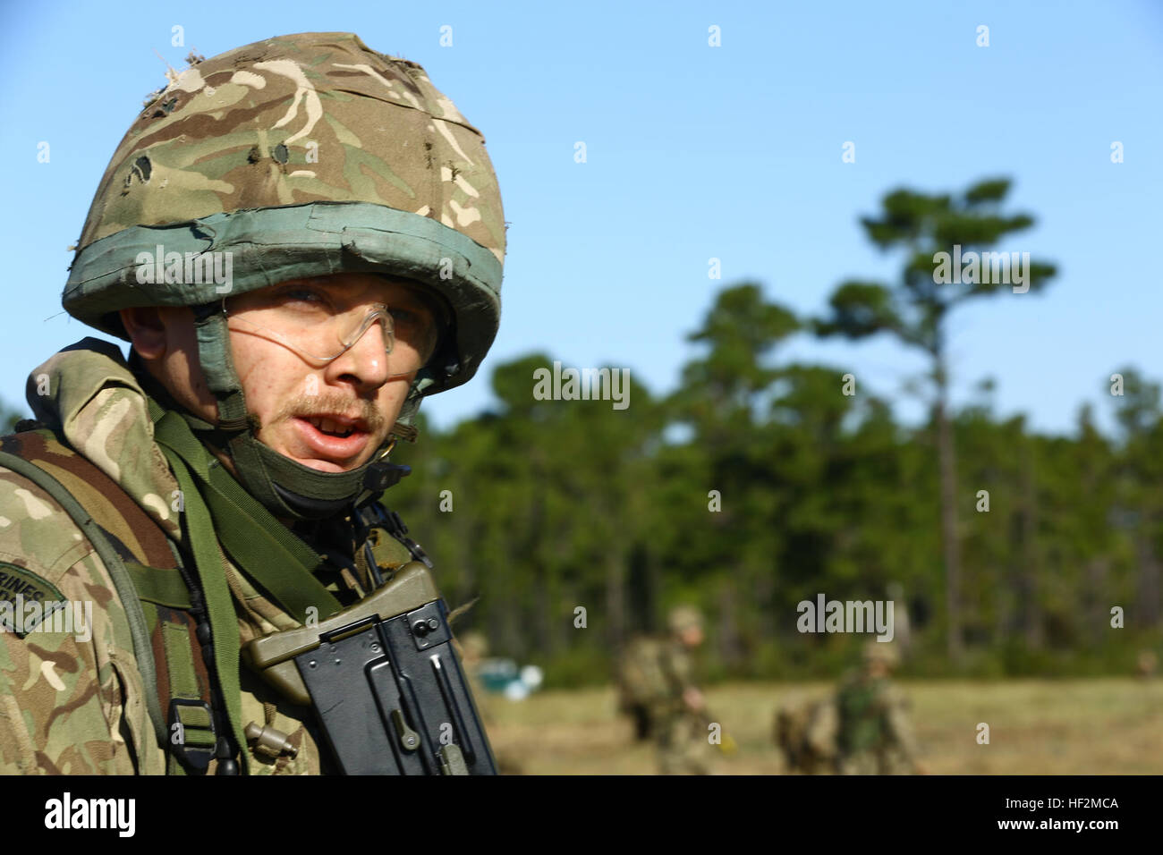 British Royal Marine Phillip R. Stevens, a commando assigned to 4th ...