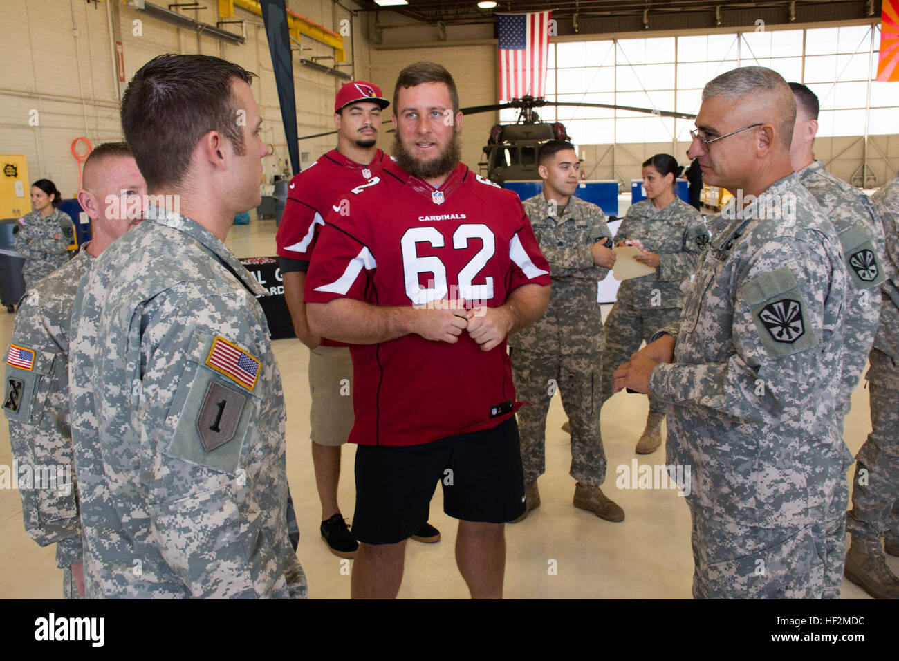 Arizona Cardinals players and staff visited Papago Park Military ...
