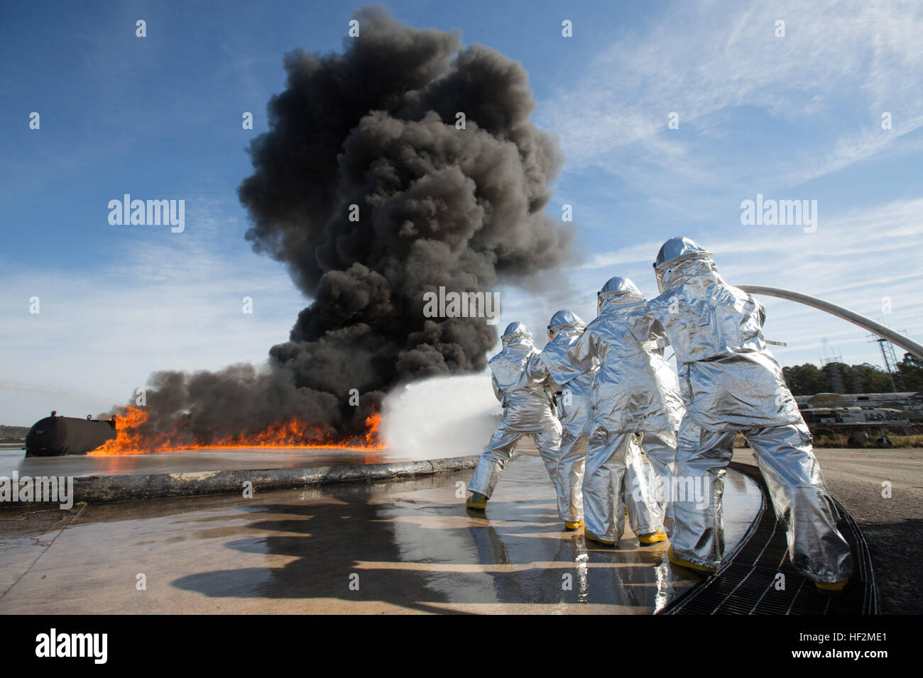 U.S. Marines assigned to Headquarters and Headquarters Squadron ...