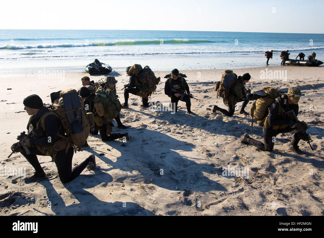 Marines with 2nd Reconnaissance Battalion, 2nd Marine Division, II ...