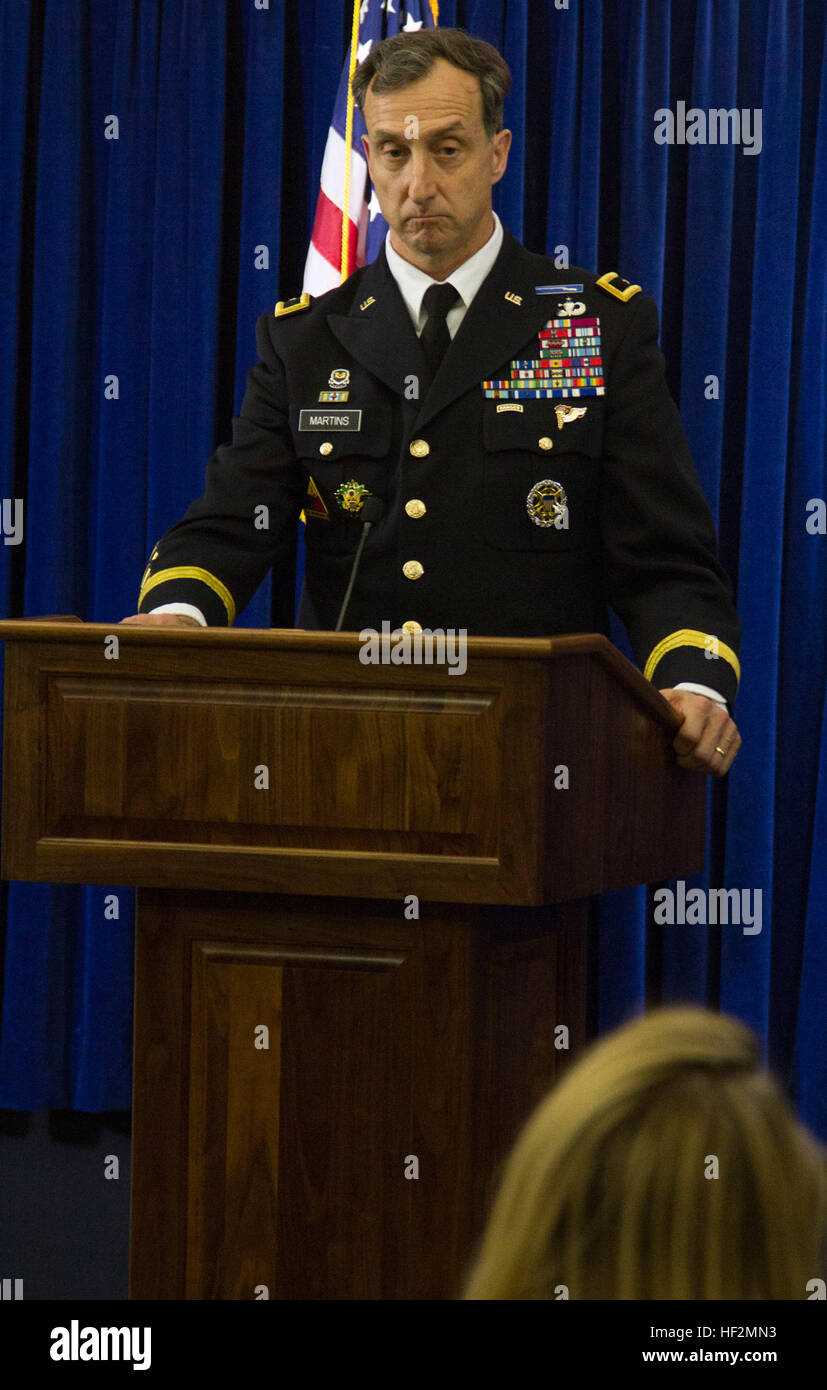 Brig. Gen. Mark S. Martins, lead counsel for the prosecution, answers ...