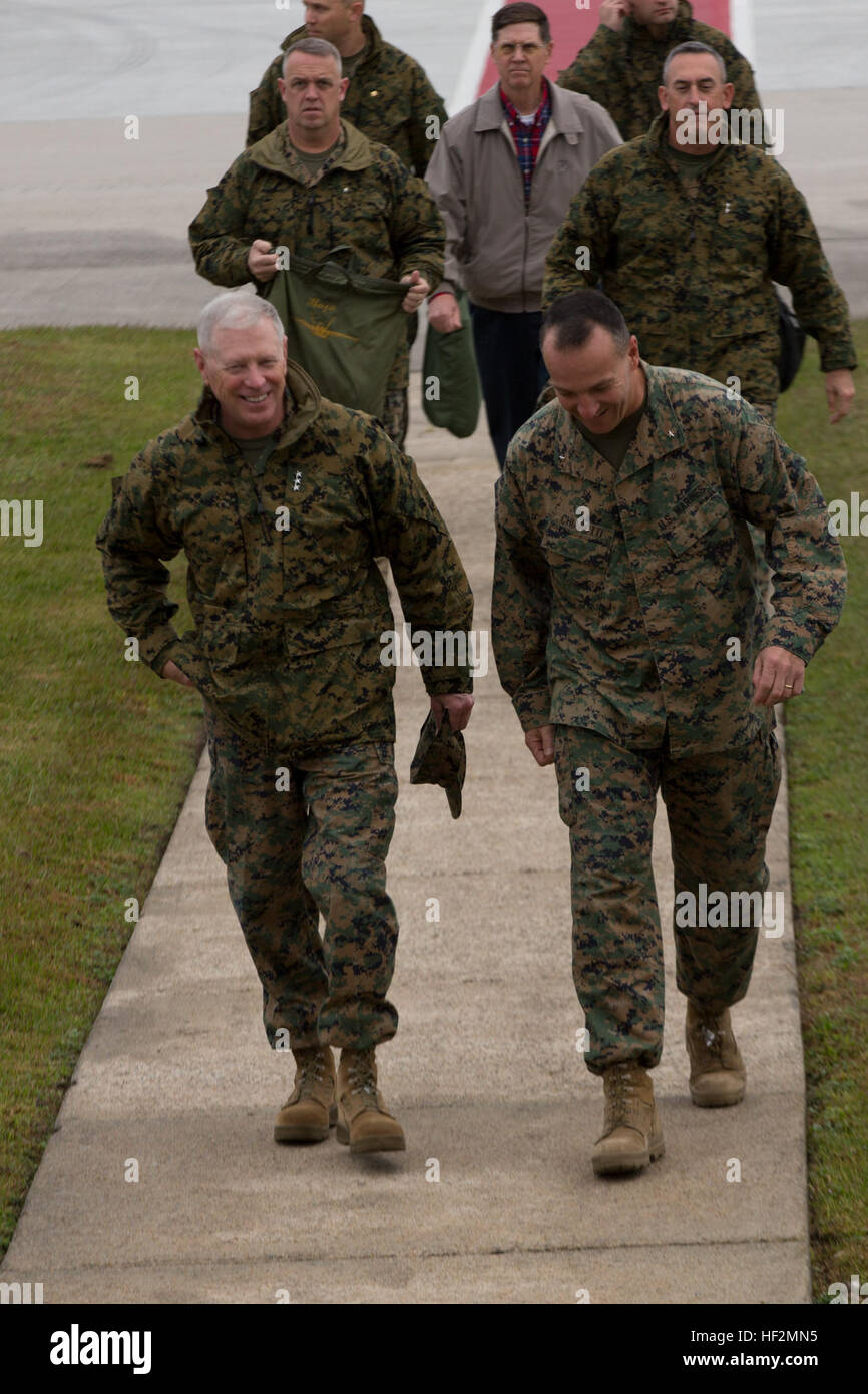 U.S. Marine Corps Lt. Gen. Kenneth J. Gluek, left, the Deputy ...