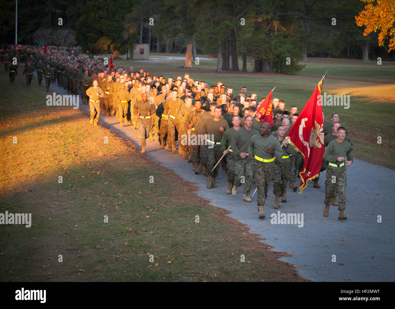 U.S. Marine Corps Colonel Jeffrey T. Conner (right front), Commanding ...
