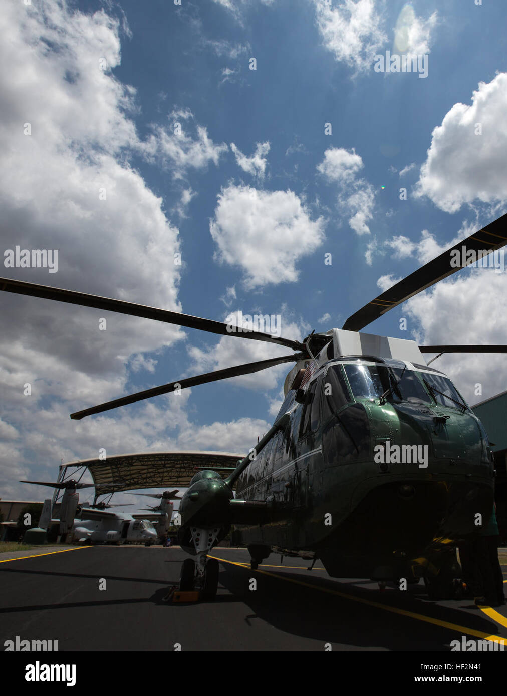 U.S. Marine Corps VH-3D Sea King with Marine Helicopter Squadron (HMX ...