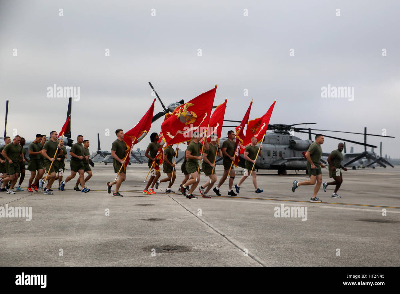 Marines with Marine Aircraft Group 26, 2nd Marine Aircraft Wing, lead ...