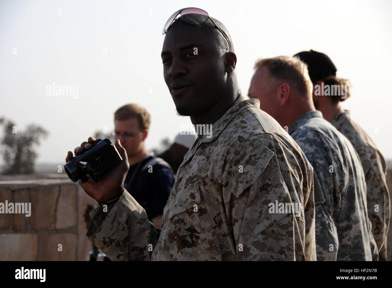 NFL player Danny Clark from the New York Giants captures video of Iraq ...