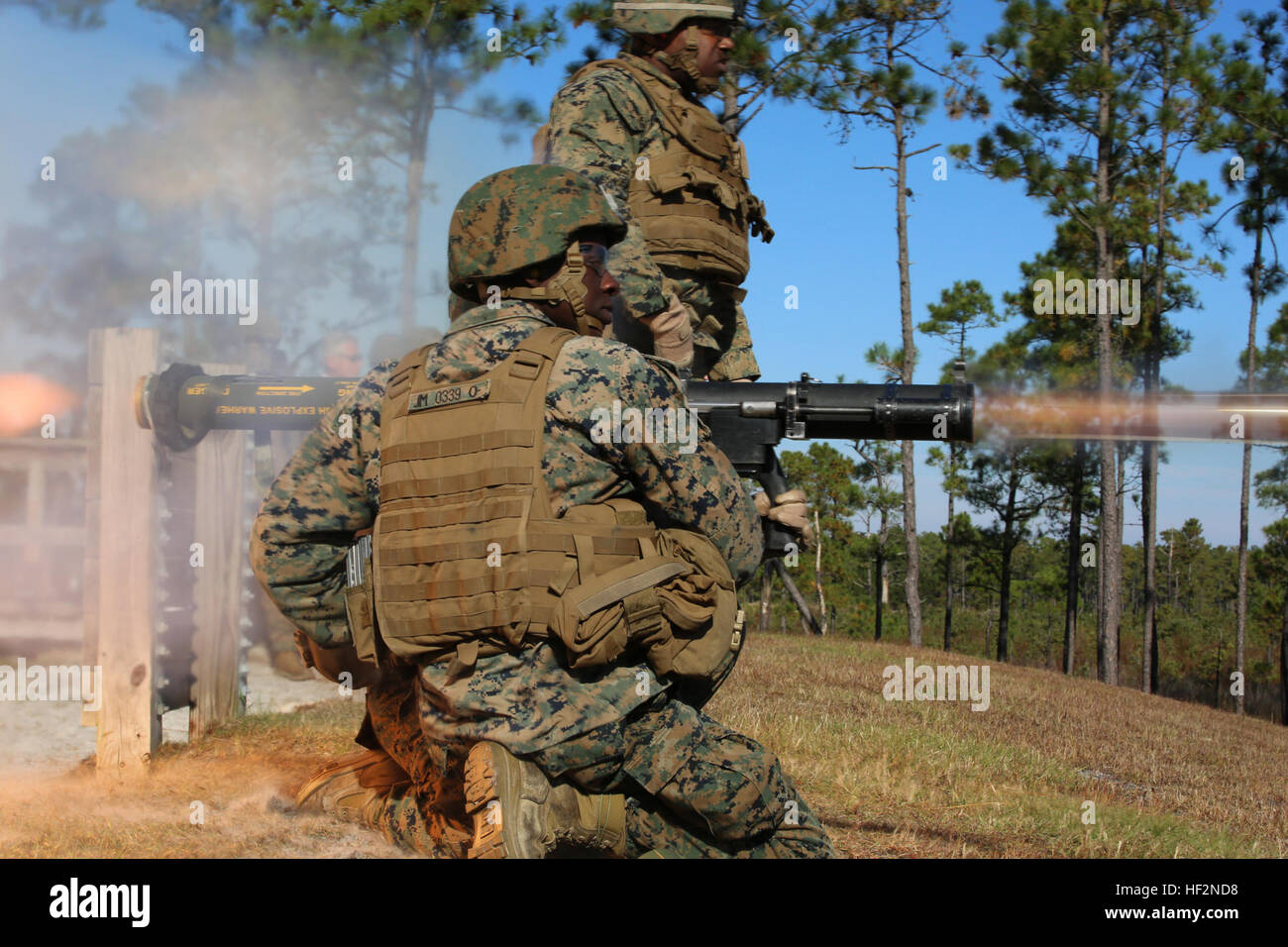Marines from the Anti-Armor Section, Weapons Company, Ground Combat ...