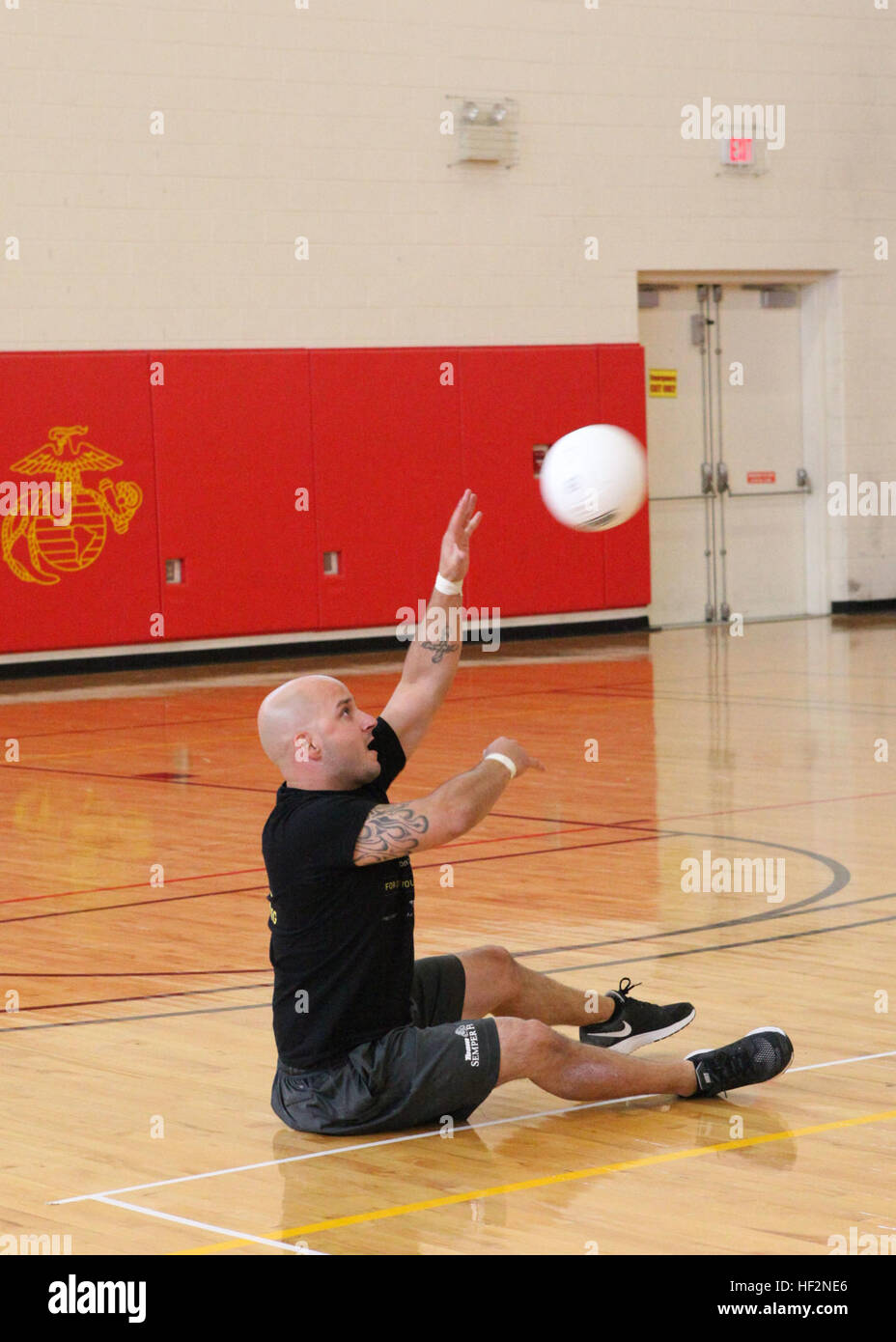 Staff Sgt. Jeremy Lake from Wounded Warrior Battalion East participates ...
