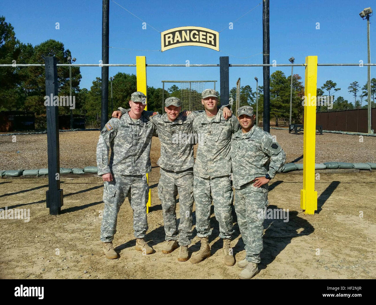 Officers from A and B Company, 1-175th Infantry Regiment, Maryland Army ...