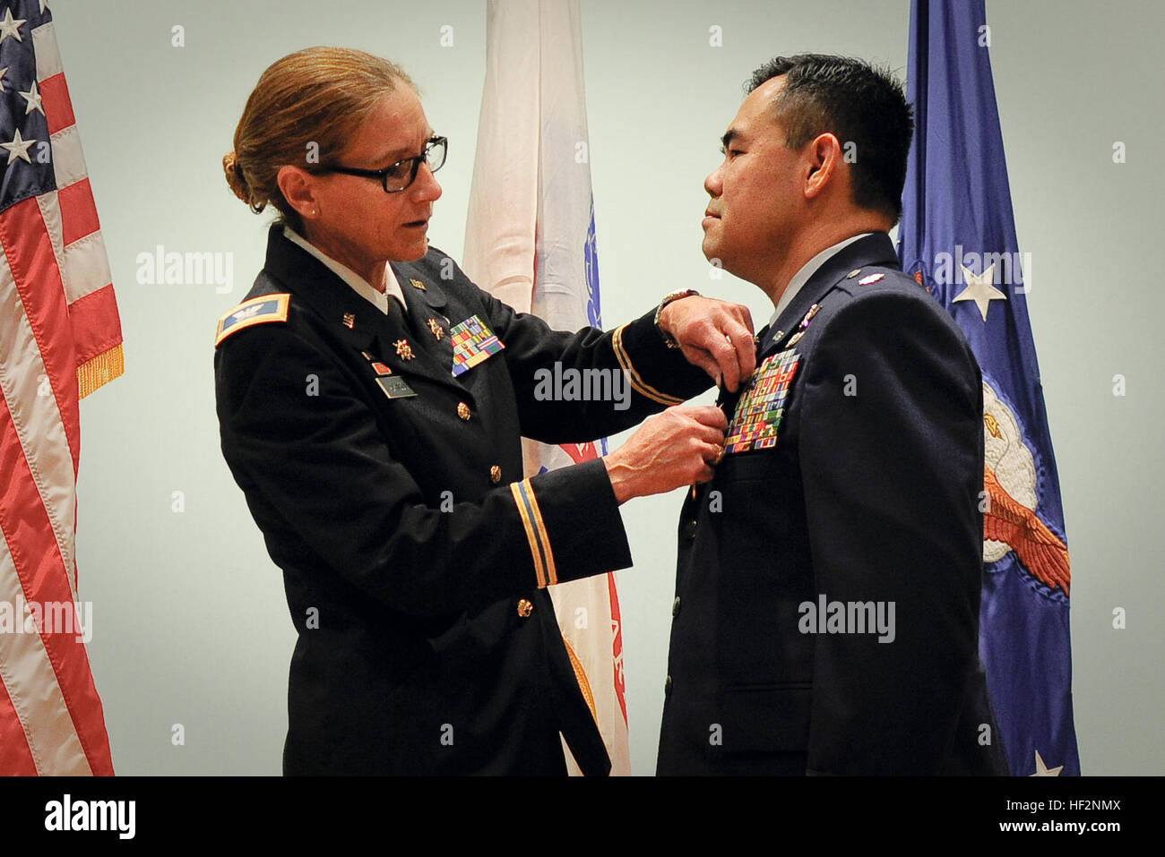 Army Col. Suzanne D. Adkinson, commander of the Texas Military Forces ...
