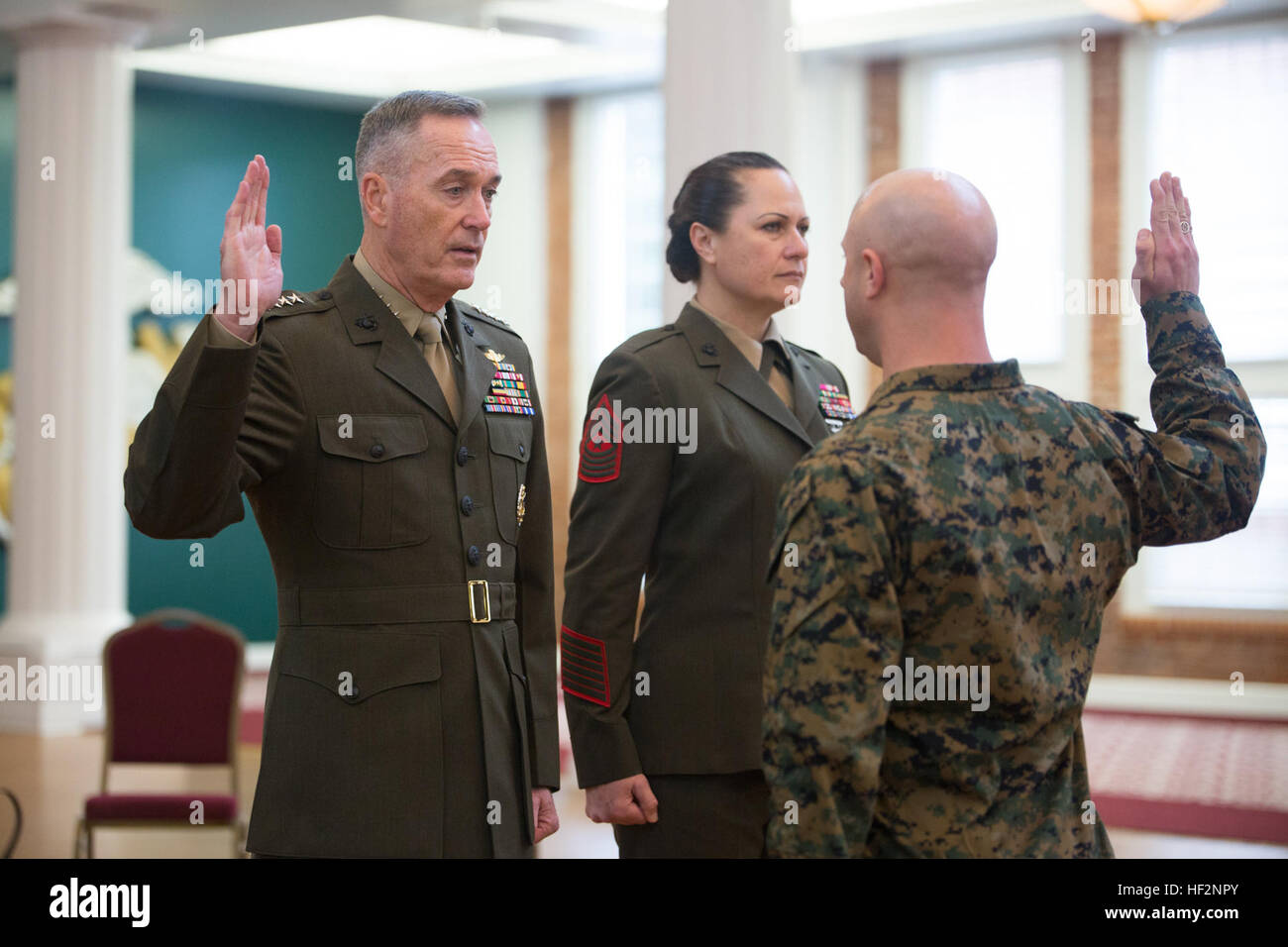 Marine corps promotion ceremony hi-res stock photography and images - Alamy