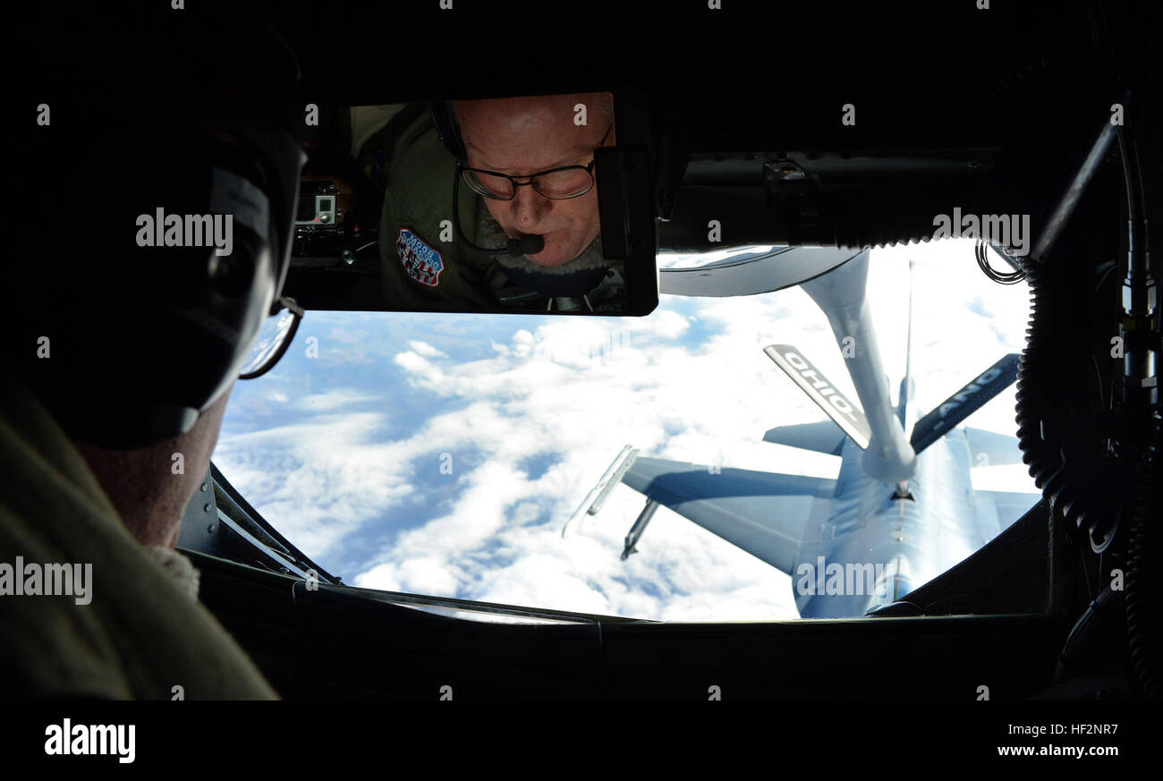 Chief Master Sgt. Tom Guard, a KC-135 Stratotanker boom operator in the ...