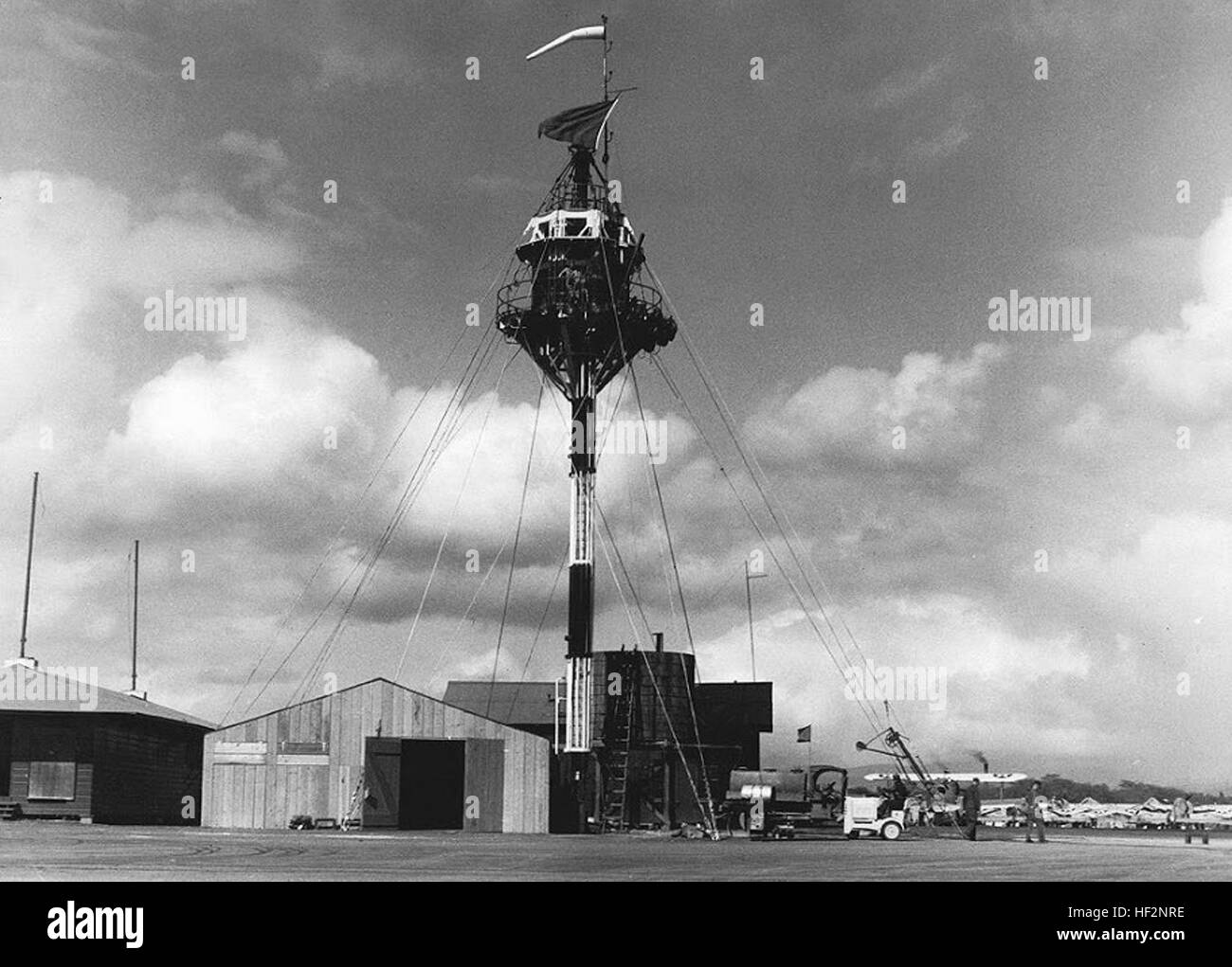 Ewa Mooring Mast Field control tower in February 1941 Stock Photo - Alamy