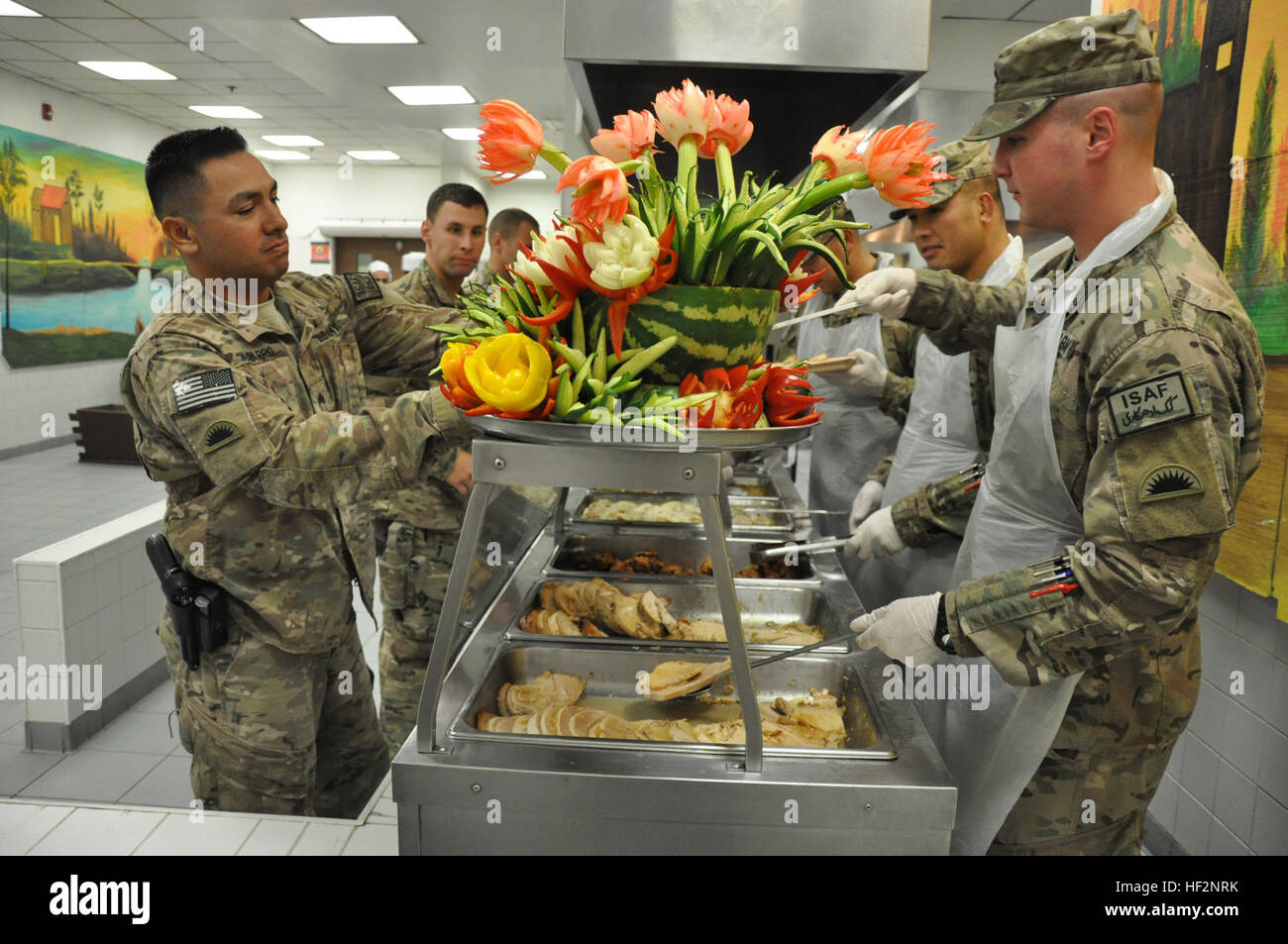 U.S. Army Capt. Andrew Buchele, commander, Alpha Company, serves ...