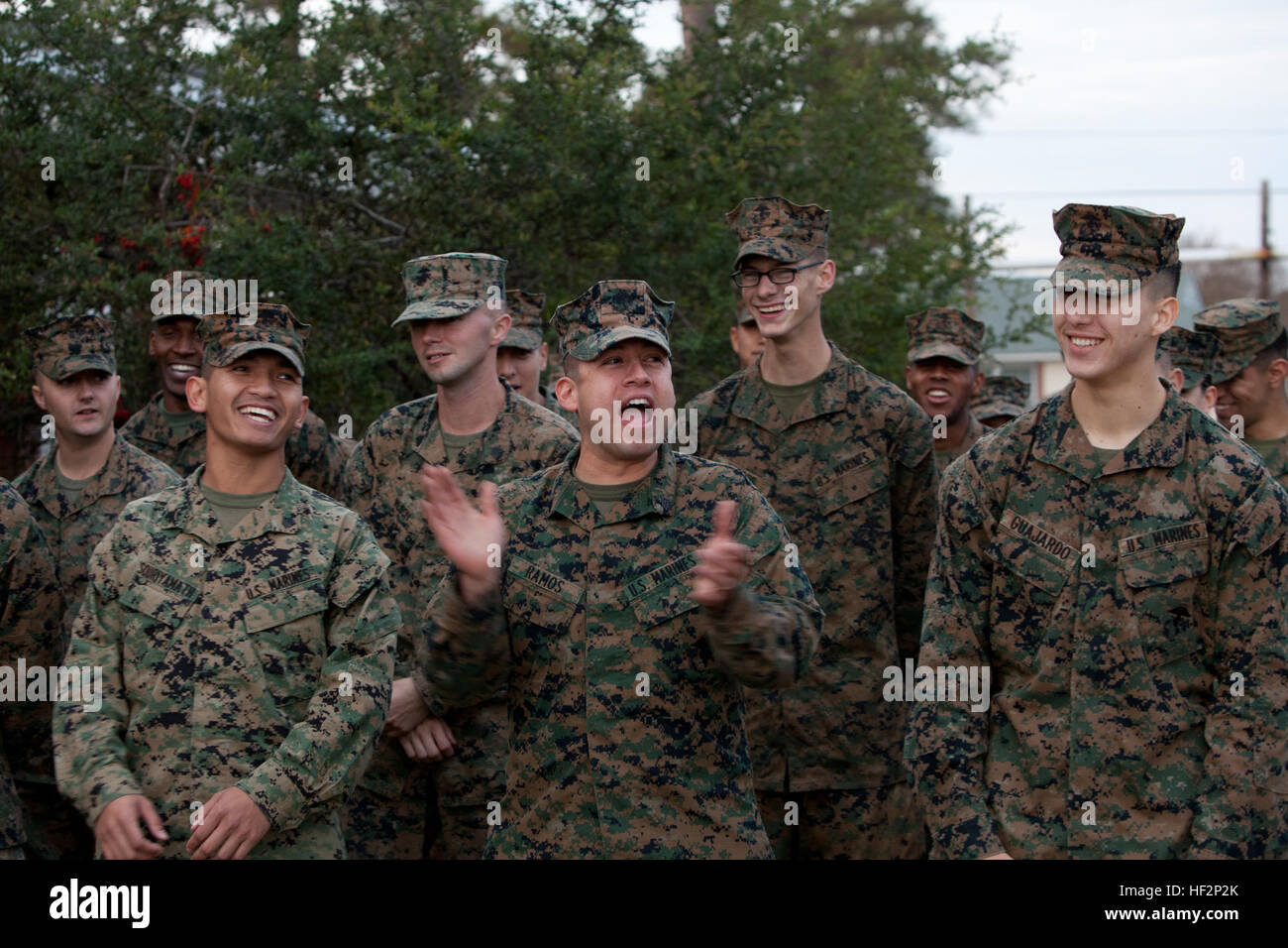 U.S. Marines from Headquarters & Service Co., Marine Corps Combat ...
