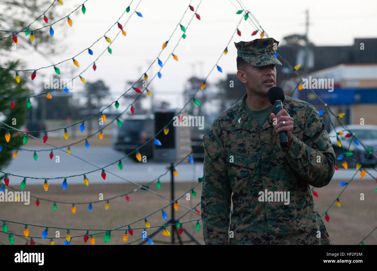 U.S. Marine Col. David E. Jones, commanding officer of Marine Corps ...
