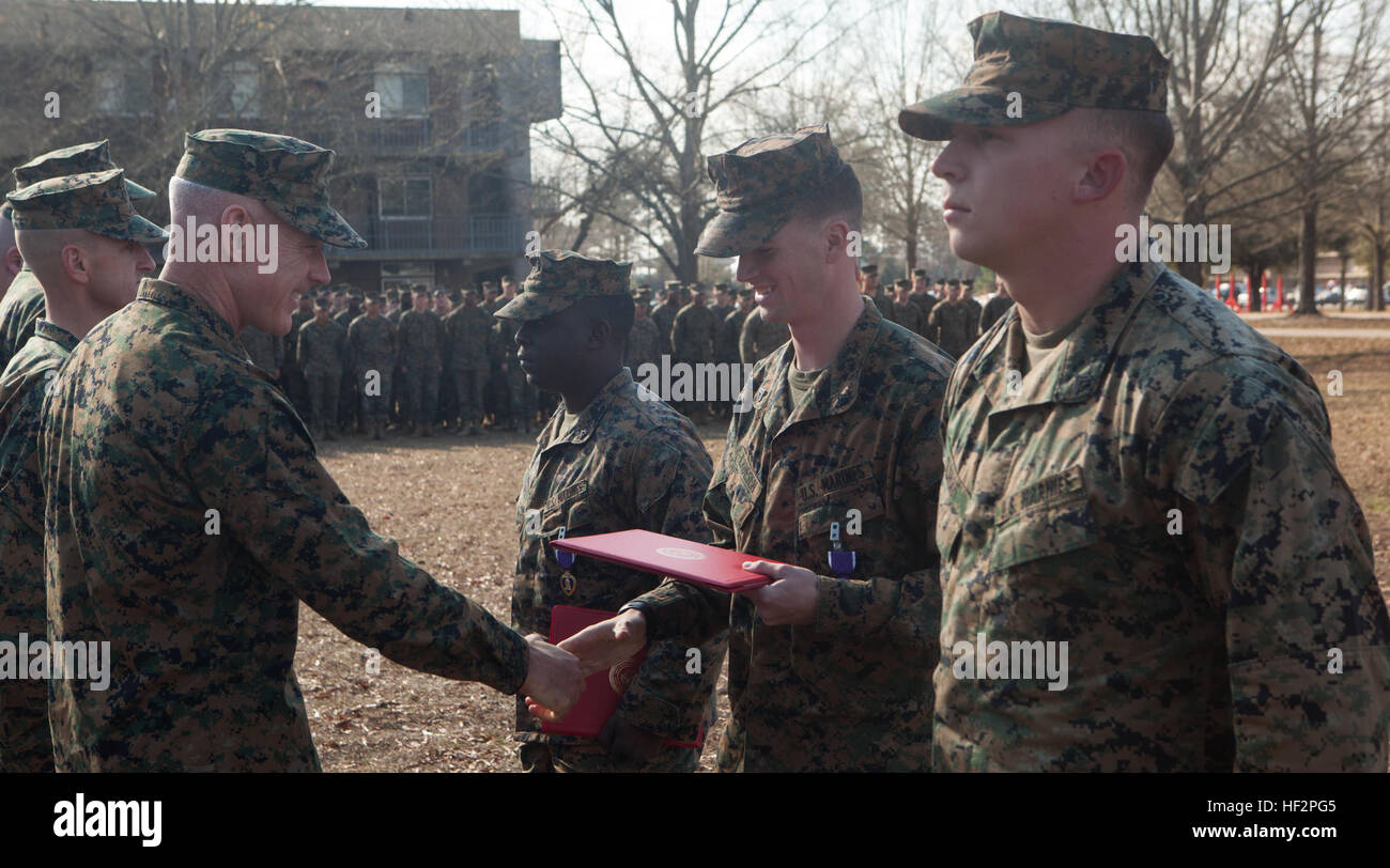Maj. Gen. Brian D. Beaudreault (left), 2nd Marine Division commanding ...