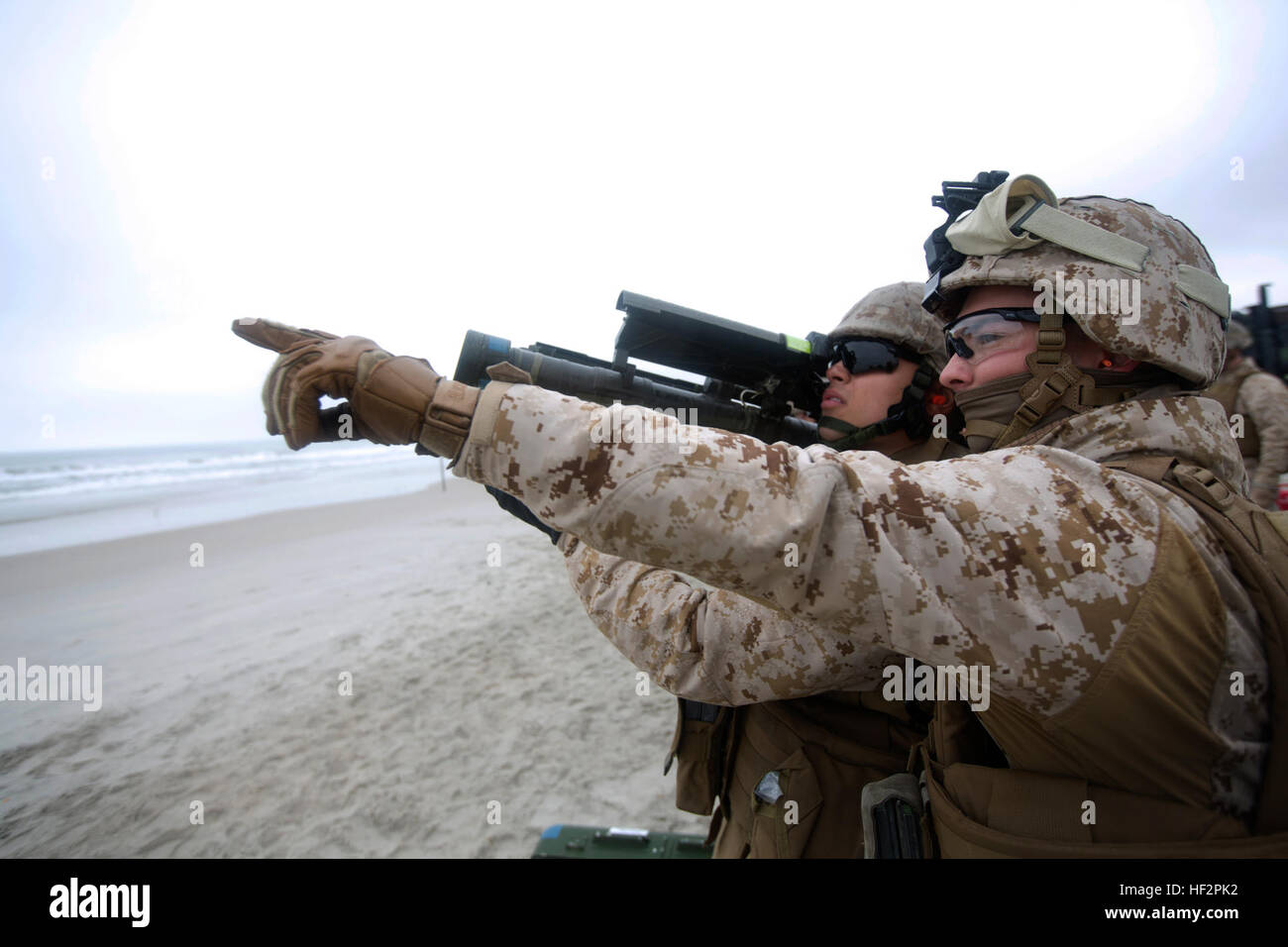 U.S. Marines with 2nd Low Altitude Air Defense (2D LAAD) Battalion ...