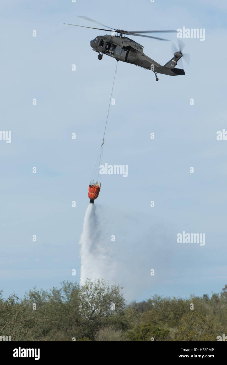 An Arizona Army National Guard Uh 60 Black Hawk Helicopter From A