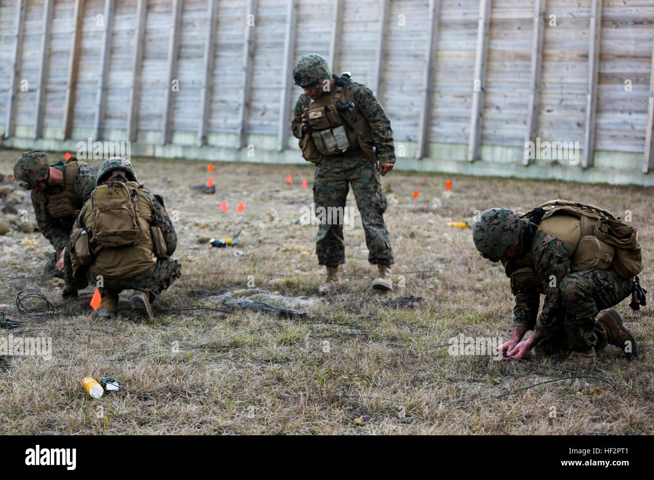 Explosive ordnance disposal technicians with Explosive Ordnance ...