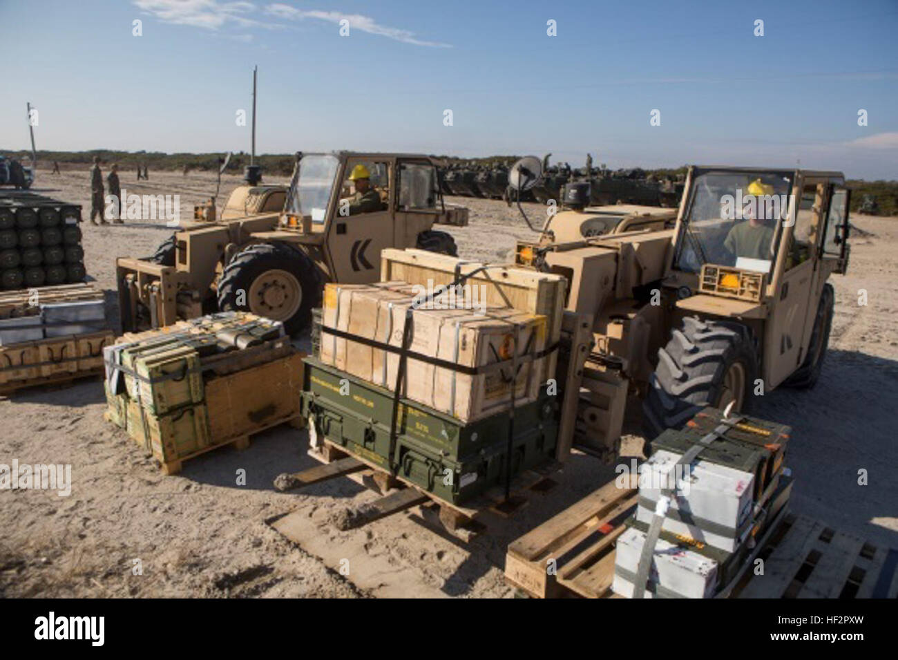 Heavy equipment operators with Combat Logistics Battalion 2, Combat ...