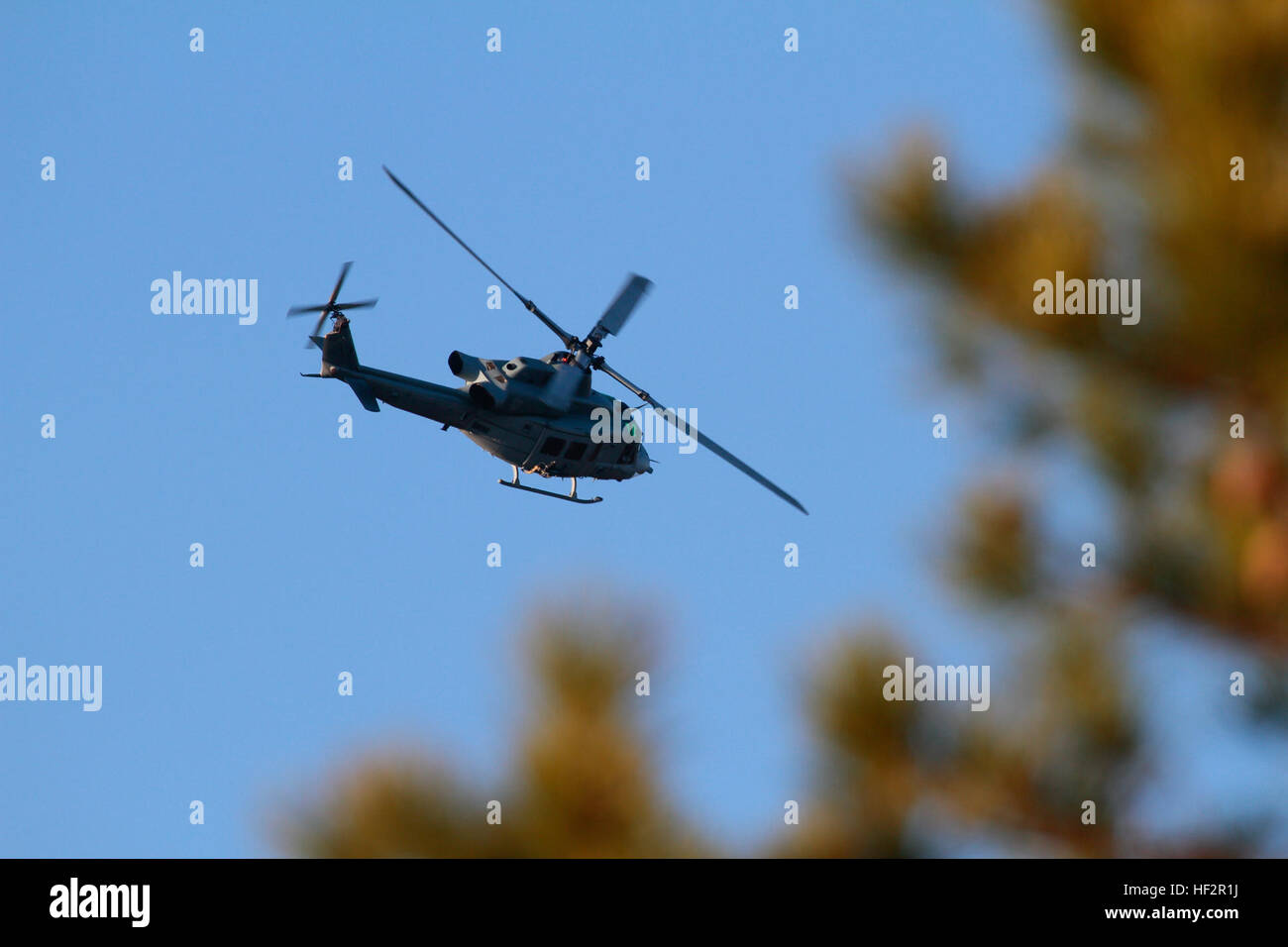 A Marine Corps UH-1Y Venom helicopter from HMLA-773 Det. B "Red Dogs ...