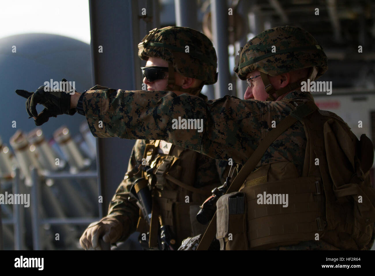Marines with Combined Anti-Armor Team 2, Weapons Company, Battalion ...