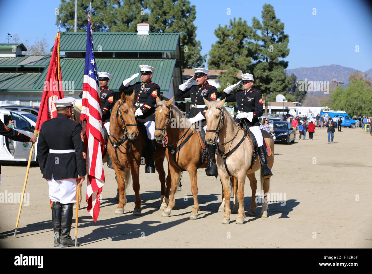 Marine Corps Mounted Color Guard Stock Photos & Marine Corps Mounted ...