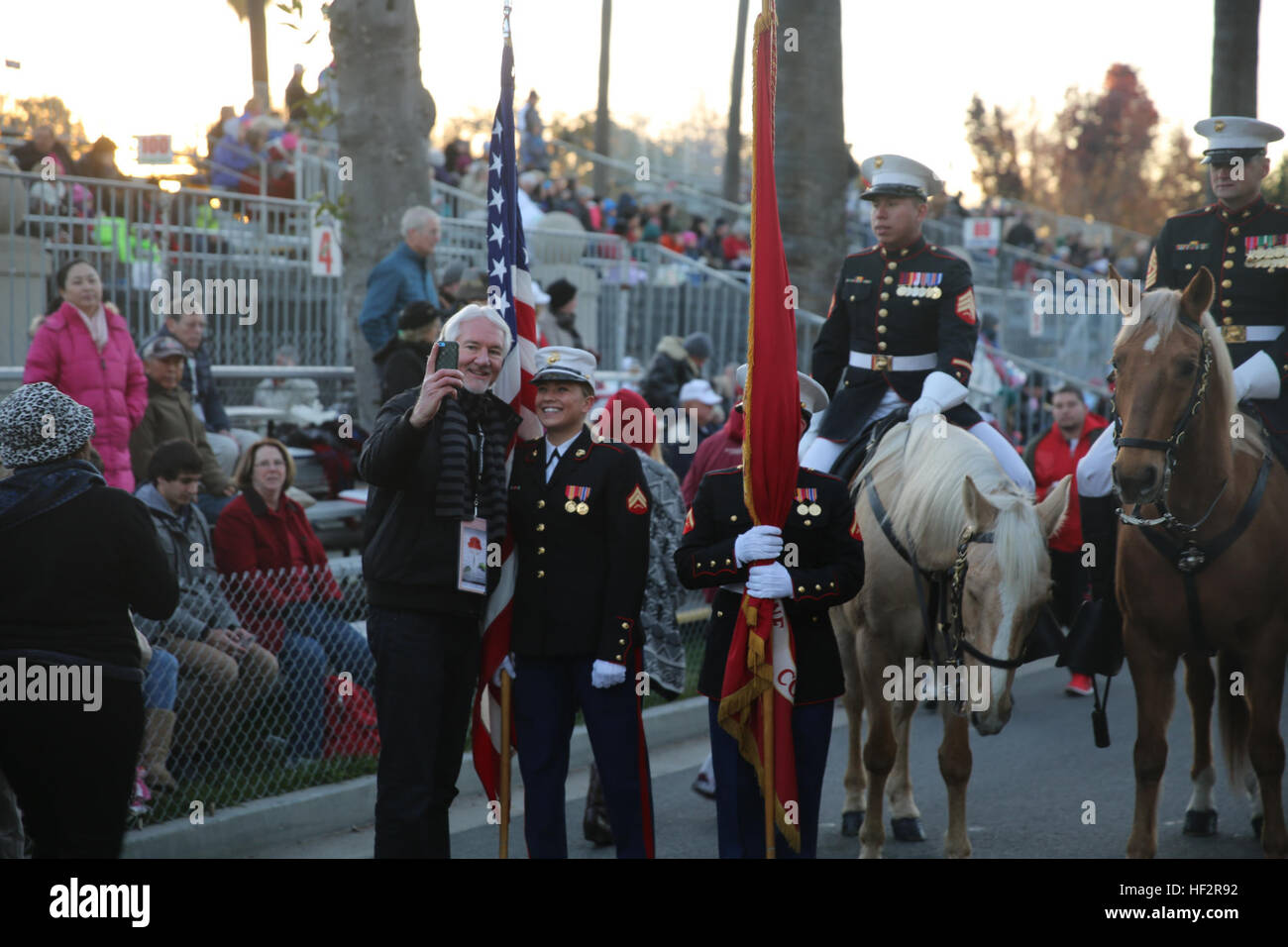 Marine corps mounted color guard hi-res stock photography and images ...