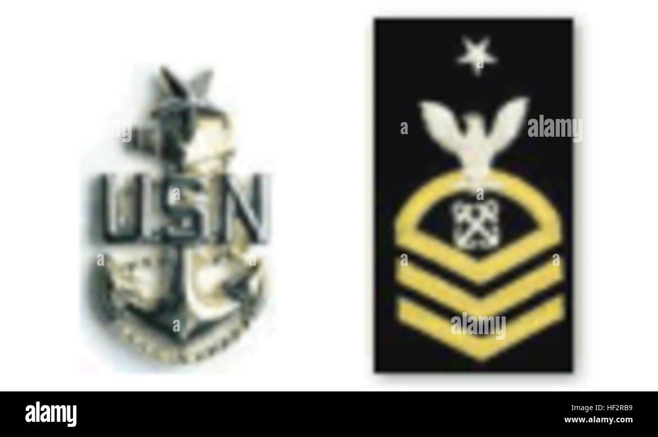 E8 USN SCPO Stock Photo - Alamy